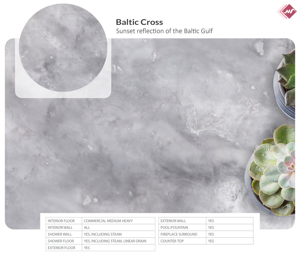 Baltic Marble Tile - Metamar Marble