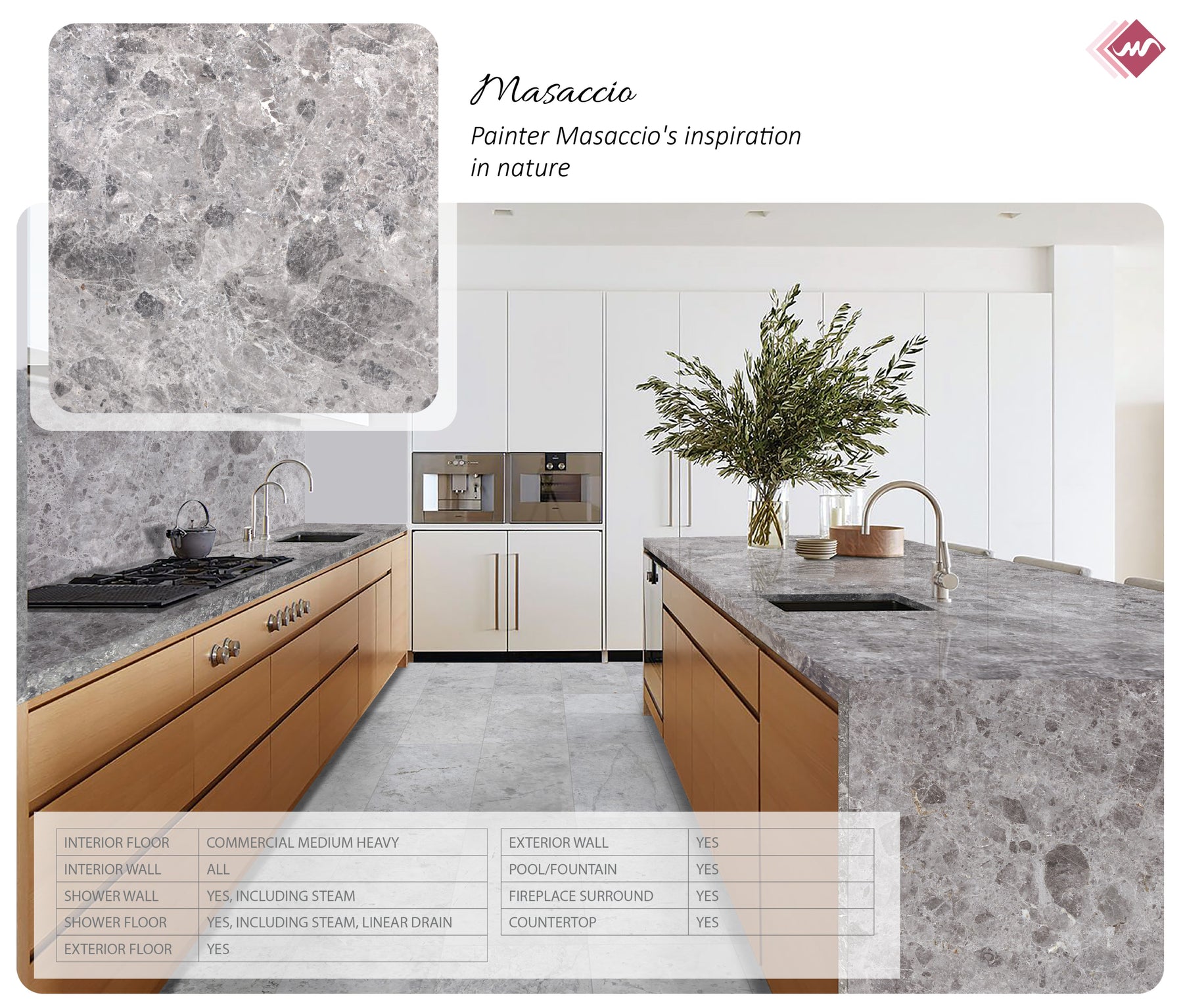 Signature Colors Tagged "Masaccio" - Metamar Marble