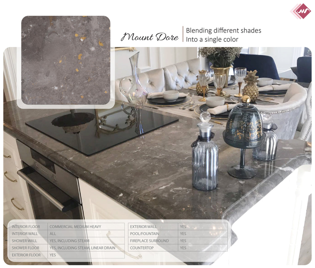 Mount Dore Marble Tile - Metamar Marble