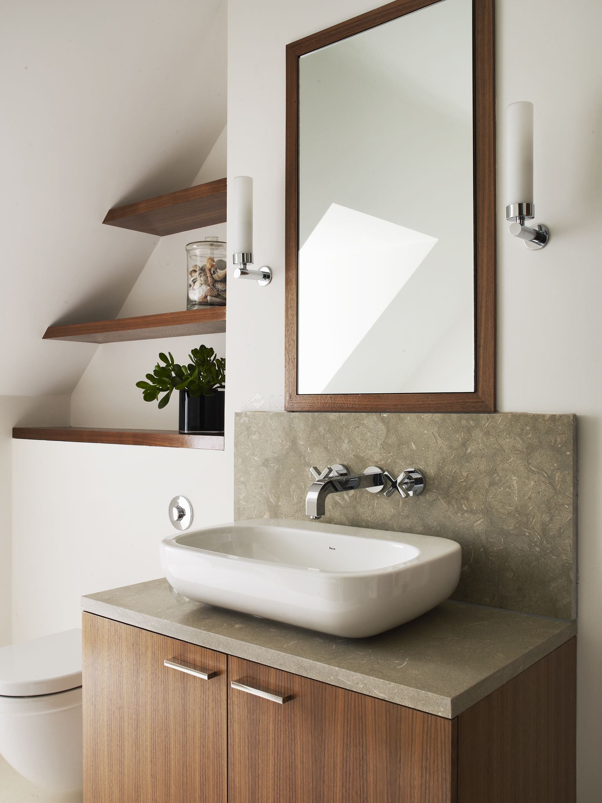Blue Grey Limestone Tile - Metamar Marble