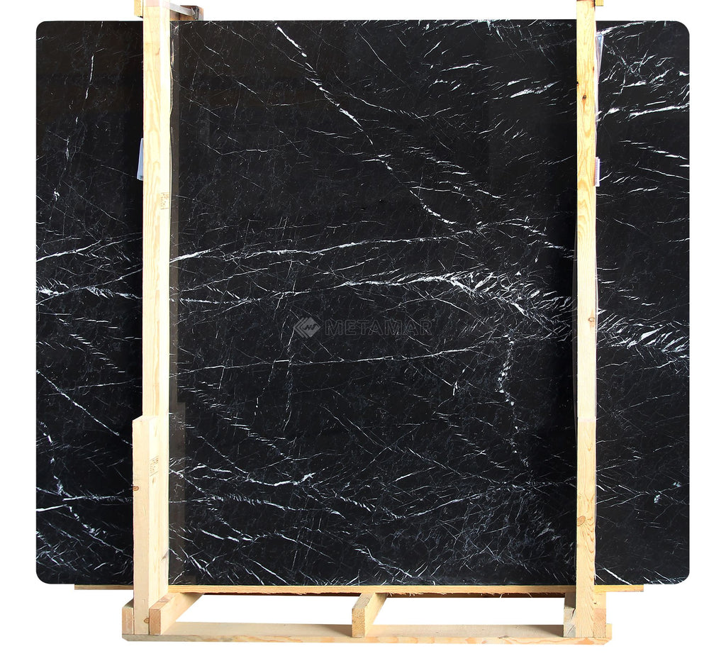 Caspian Black Marble Slab - Metamar Marble