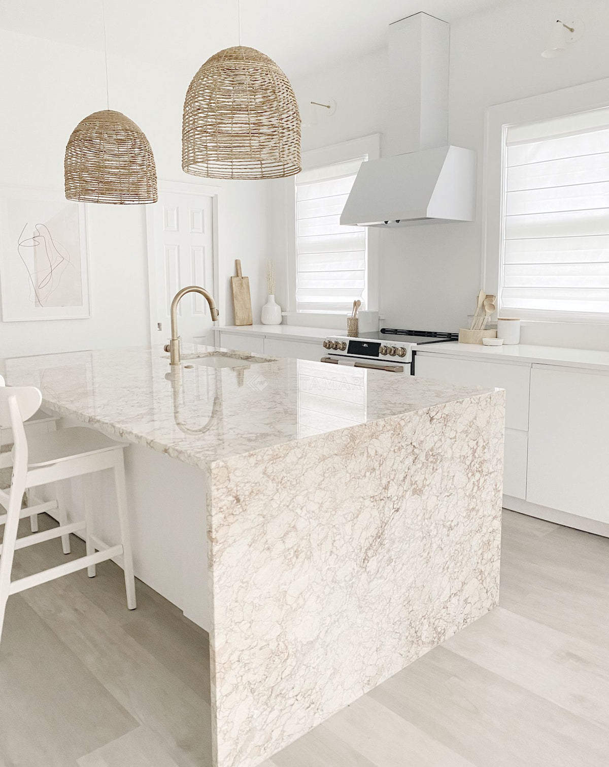 Sakura Marble Tile - Metamar Marble
