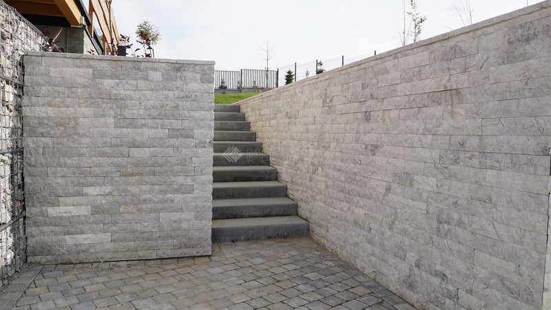 Natural Stone Splitface Tile for Walls & Patios - Metamar Marble